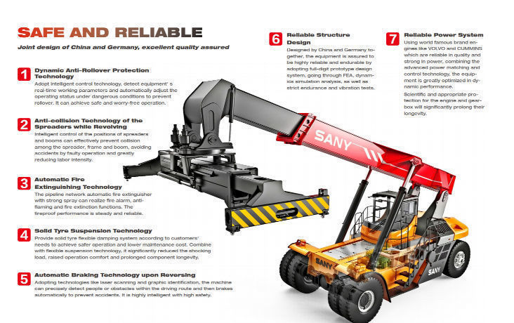 China Reach stacker,45 ton reach stacker, SRSC45H4, 45t reach stacker ...