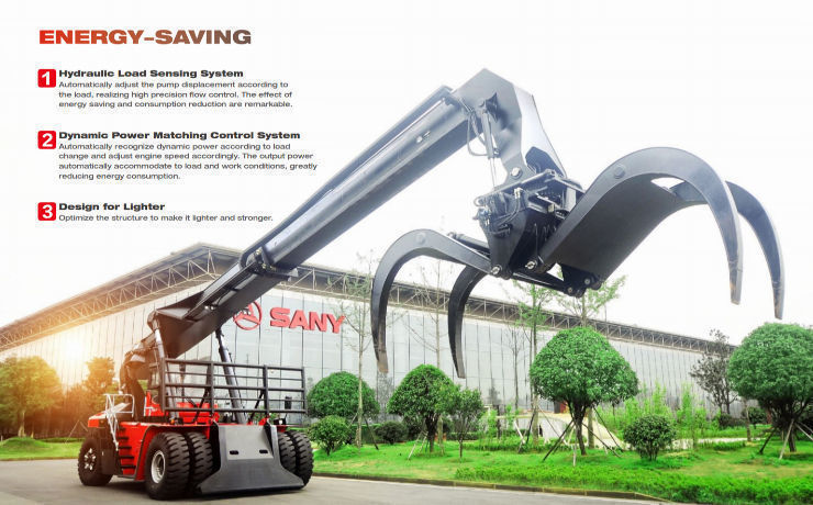 China Reach stacker,45 ton reach stacker, SRSC45H4, 45t reach stacker ...