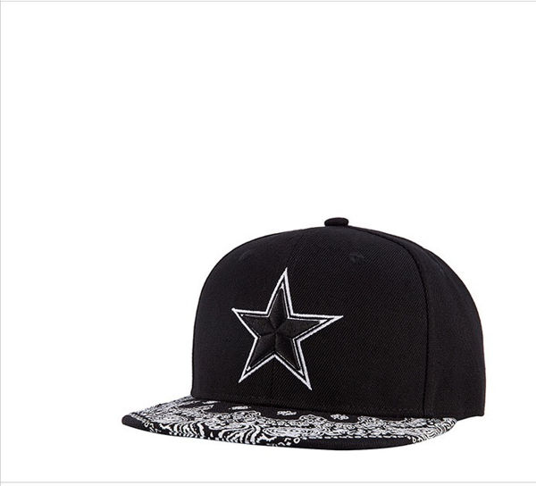 China Hot sales front 3d embroidery star snapback cap hip hop cap with ...