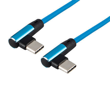 China Reversible USB C cable with Aluminum shell in 90 degree angled ...