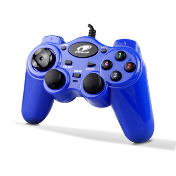 China PC/USB wired controller Pc Gamepad with oval lens joystick dual ...