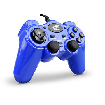 China PC/USB wired controller Pc Gamepad with oval lens joystick dual ...