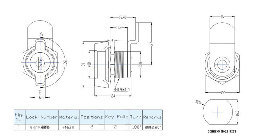 9405# Wing knob cam lock, Bufferfly lock T-handle lock Wing knob cam ...
