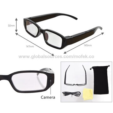 China FHD 1080p video recording spy Glasses hidden camera on Global ...