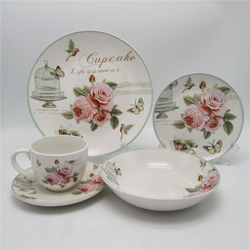 China China ceramic porcelain 20pcs dinner set with custom design on ...
