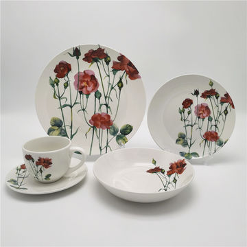 China China ceramic porcelain 20pcs dinner set with custom design on ...
