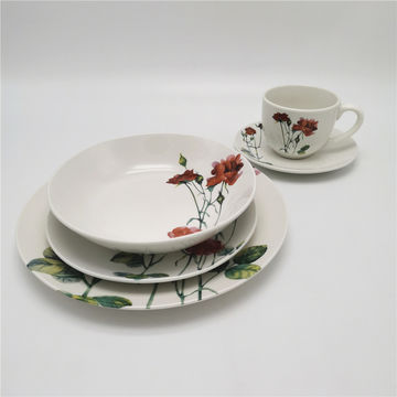 China China ceramic porcelain 20pcs dinner set with custom design on ...