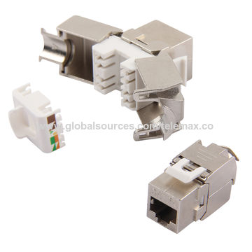 China Cat6 Cat6a SFTP 180 Degree tooless Keystone Jack modular RJ45 ...