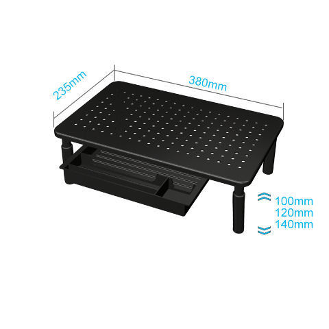 Elevated Computer Monitor Stand Riser Height and Angle Adjustable, with ...