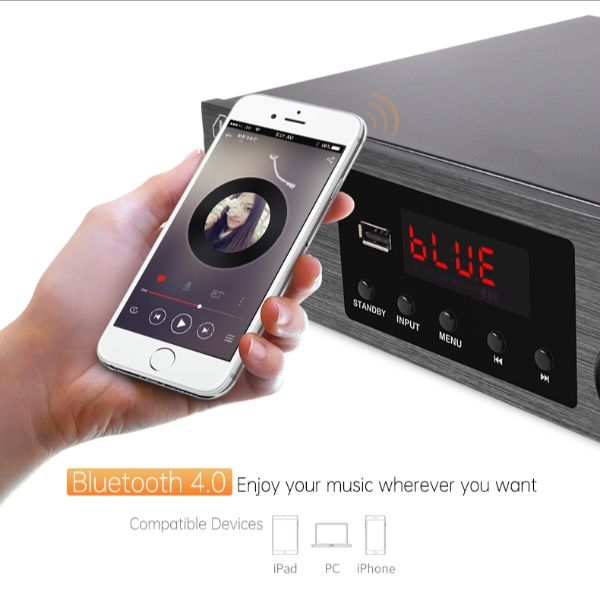 China Mini HIFI integrated 200W powerful stereo home AV Amplifier on ...