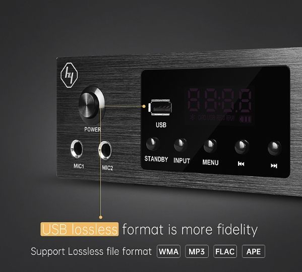 China New Mini HIFI Digital Amplifier with BT Optical input on Global ...