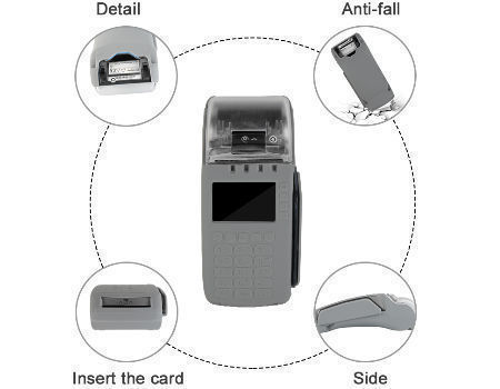 China Grey Silicone Cover Well Protected for VX520C POS Terminals on ...