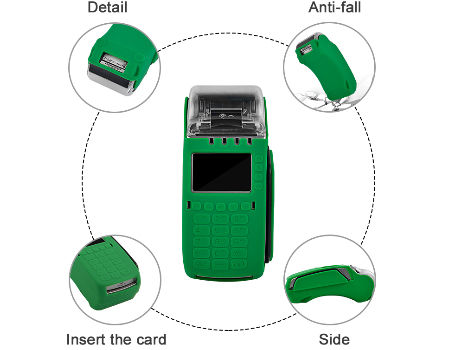 China Hot Sale Shock-Proof Silicone Cover for VX520G POS Terminals on ...