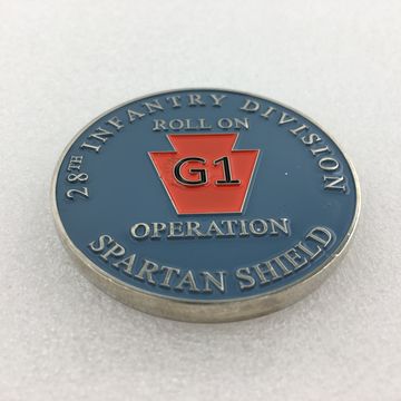 China Challenge coin, 3D, brass, die struck,shiny nickel plated, matt ...