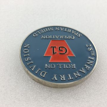 China Challenge coin, 3D, brass, die struck,shiny nickel plated, matt ...