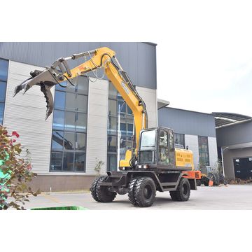 ChinaExcavator on Wheels with Rock Grab on Global Sources