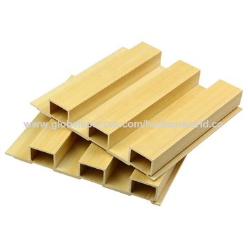 China 3D Wooden Wood Plastic Composite Wpc Paneling Fluted Wall Panels ...