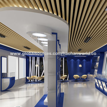 China Suspended Preformed Ceiling Baffle Panel Custom Size And Color ...