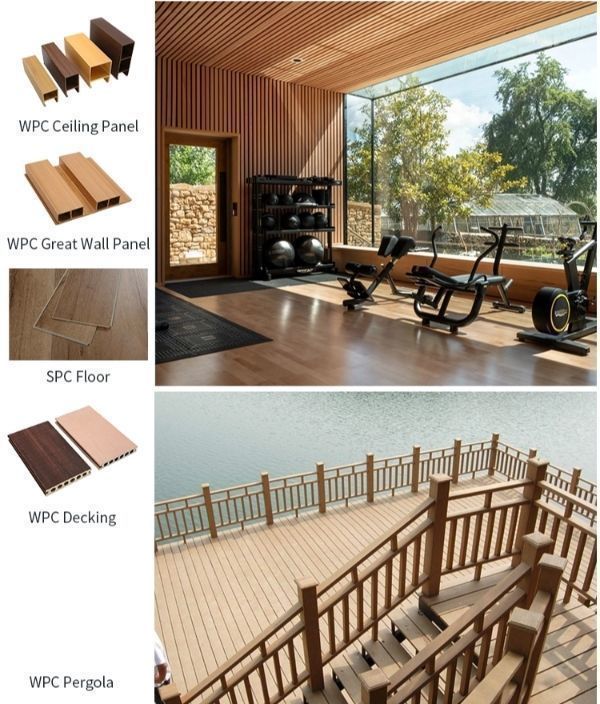 ChinaRestaurant WPC Timber Tubes and Modern Design Indoor Decorative ...