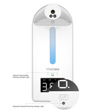 ChinaVINCOSY Touch Free Automatic Dispenser Thermometer Machine on ...