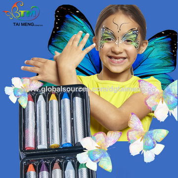 China4 colors face paint on card. on Global Sources