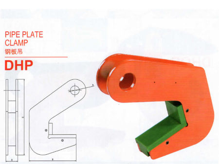 China Heavy Duty Lift Clamps GS / CE Standard , 6 Ton Pipe Plate Clamp ...