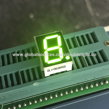 China 0.56" Single-digit 7 Segment Numeric Displays, Yellow Green and ...