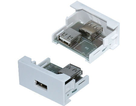 China 22.5x45 USB adapter modular jack connector, NEPCI XJY-DMT-USB2.0 ...