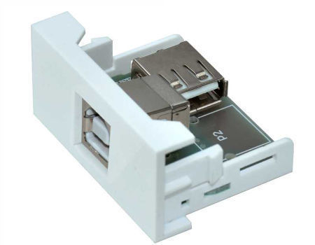 China 22.5x45 USB adapter modular jack connector, NEPCI XJY-DMT-USB2.0 ...
