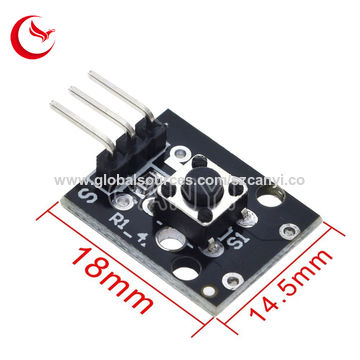 China3pin button key switch pcb board sensor module for arduino diy ...