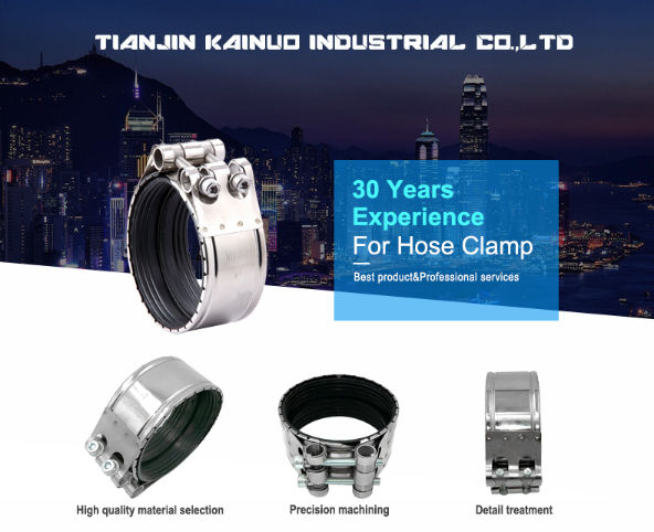 China F type No-hub Coupling with Galvanized Steel Bolt and Bushing on ...