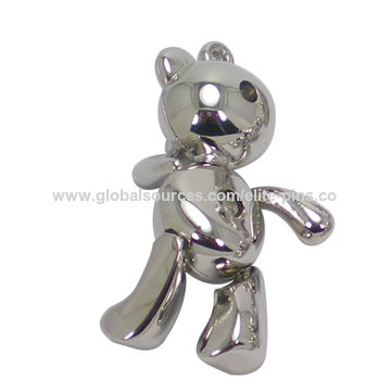 China Zinc Alloy Complicated Key chain with Silver Plating, Jump Ring ...