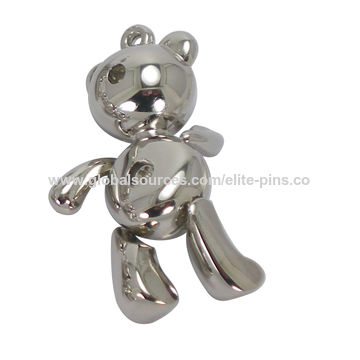 China Zinc Alloy Complicated Key chain with Silver Plating, Jump Ring ...