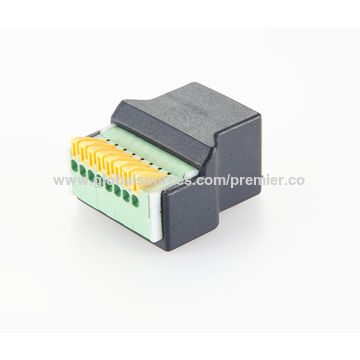 China Terminal Block 8 pin RJ45 female 8P8C on Global Sources,RJ45 to ...