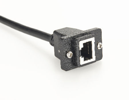 China Flanged Panel Mounted RJ45 Coupler cable on Global Sources,ECF ...