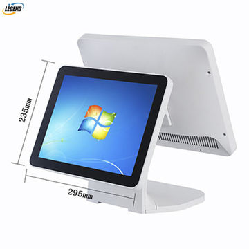 China 15 inch dual screen All in one touch screen pos terminals on ...