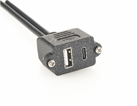 China Combo Jack, USB-C 3.1, Single USB , Panel Mount Cable on Global ...