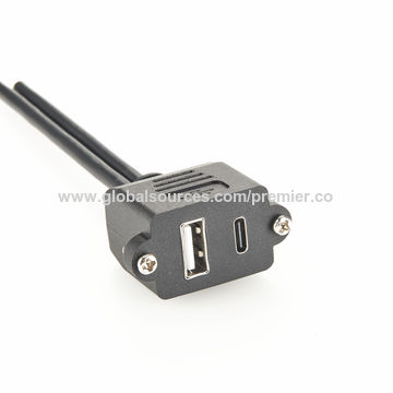 China Combo Jack, USB-C 3.1, Single USB , Panel Mount Cable on Global ...