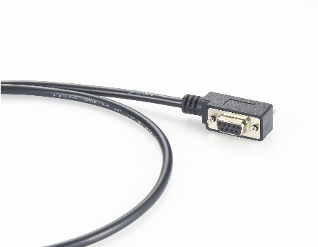 China Right Angle D-Sub Cable DB9 DB15 VGA Low Profile Molded on Global ...