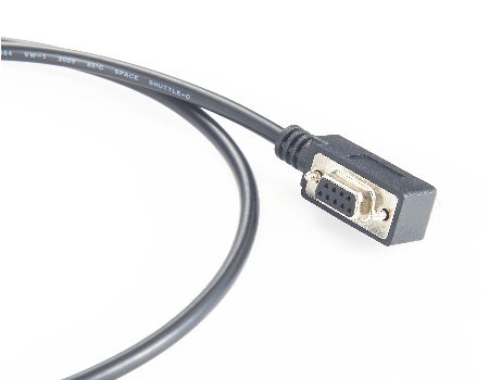 China Right Angle D-Sub Cable DB9 DB15 VGA Low Profile Molded on Global ...