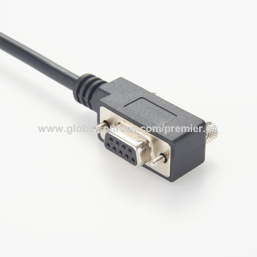 China Right Angle D-Sub Cable DB9 DB15 VGA Low Profile Molded on Global ...
