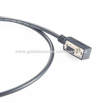 China Right Angle D-Sub Cable DB9 DB15 VGA Low Profile Molded on Global ...