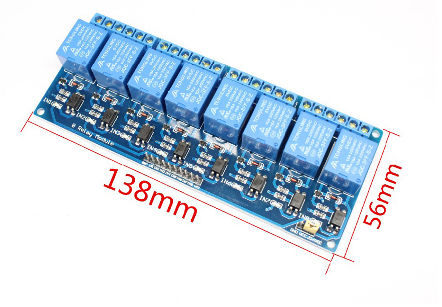 5v 12v 1 2 4 6 8 channel relay module with optocoupler Relay low level ...