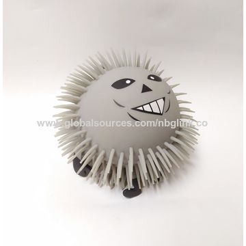 China 7.8INCH TPR spiky monster balloon hairy puffer ball promotional ...