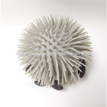 China 7.8INCH TPR spiky monster balloon hairy puffer ball promotional ...