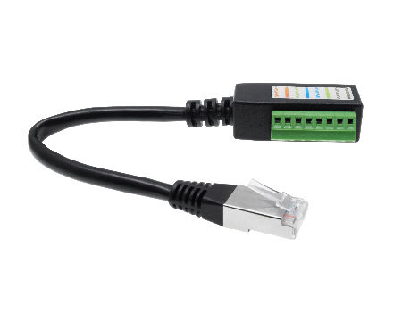 China RJ45 Terminal Block Adapter from RJ45 Male to 8 Position Side ...