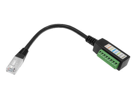 China RJ45 Terminal Block Adapter from RJ45 Male to 8 Position Side ...
