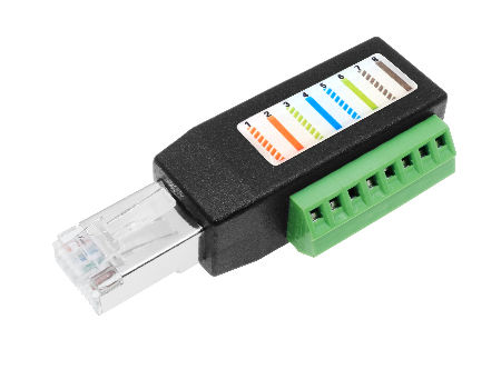 China CAT5/CAT6 Solderless RJ45 Male To Terminal Block Adapter on ...