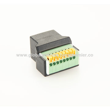 China CAT5/CAT6 Solderless RJ45 Male To Terminal Block Adapter on ...