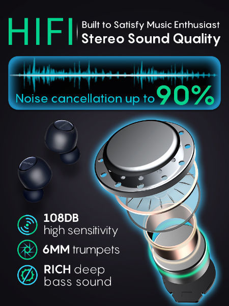 China Invisible In-Ear Star Ring Wireless Bluetooth Earbuds, Touch ...